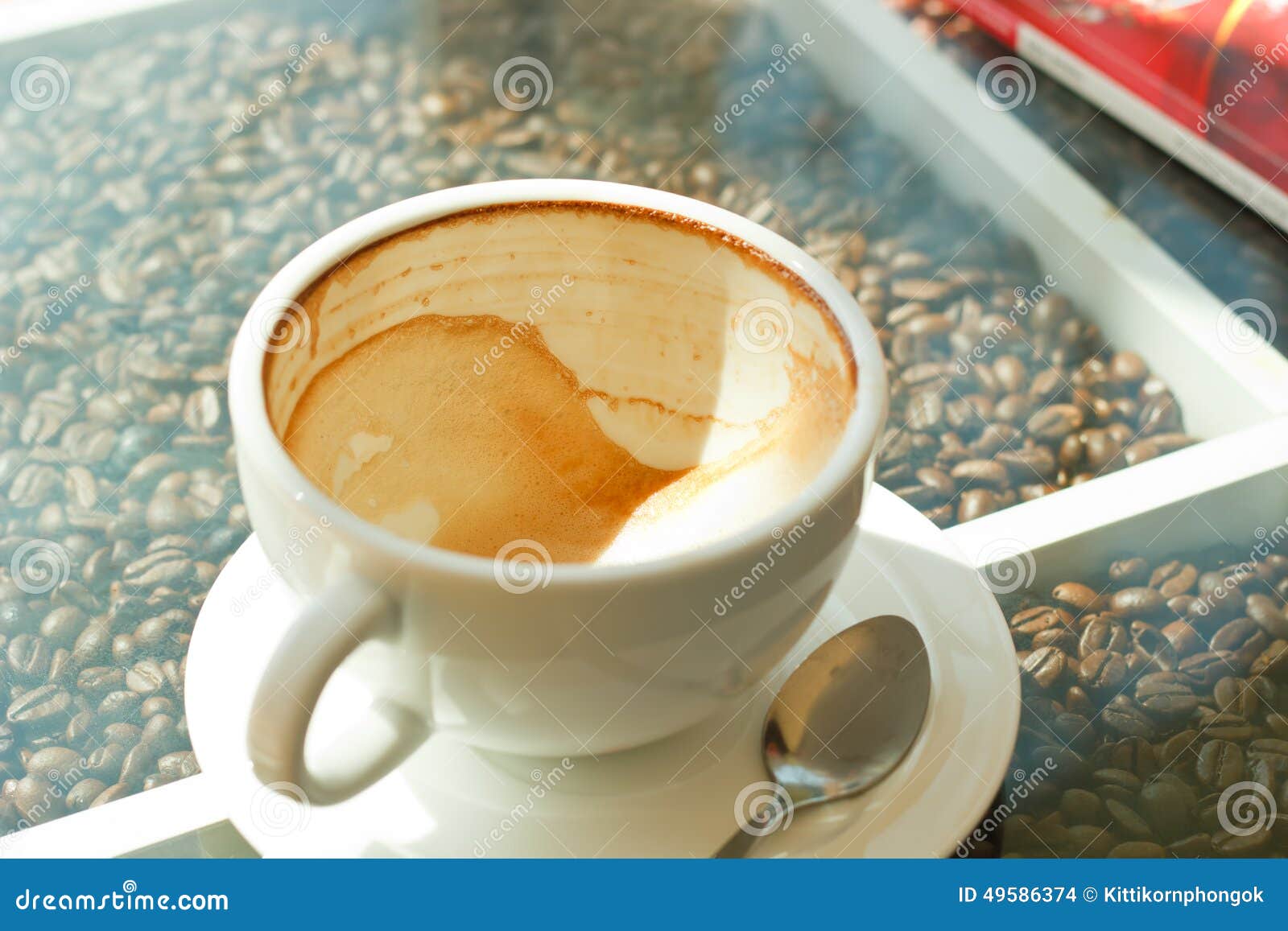 Empty and dirty cup. stock photo. Image of cafe, caffeine - 49586374
