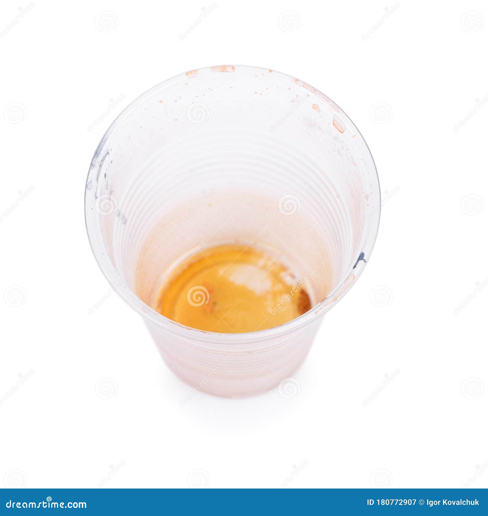 Empty Dirty Disposable Plastic Cup Stock Image - Image of object, mess ...