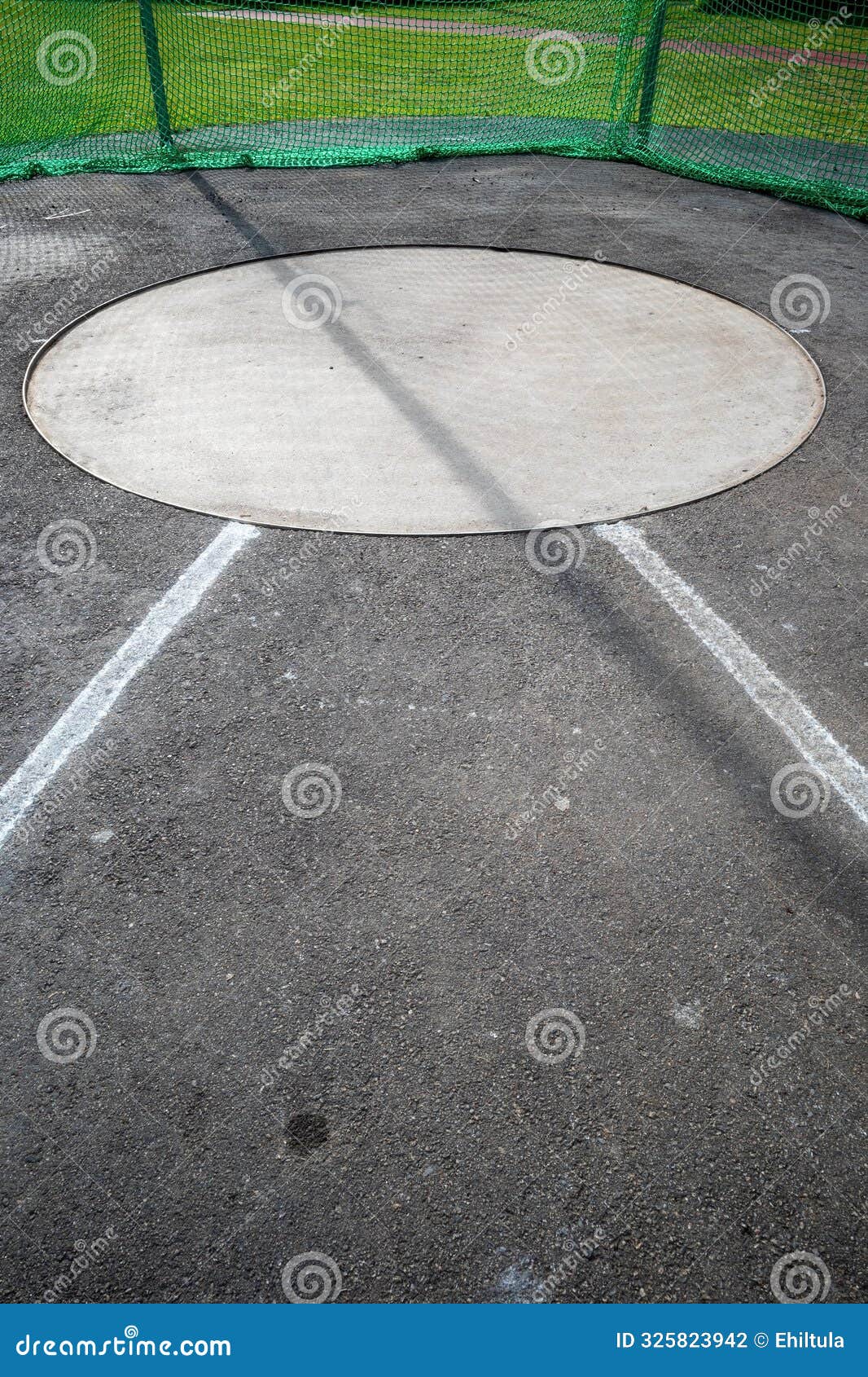 Empty Discus and Hammer Throwing Ring Outdoors Stock Photo - Image of ...