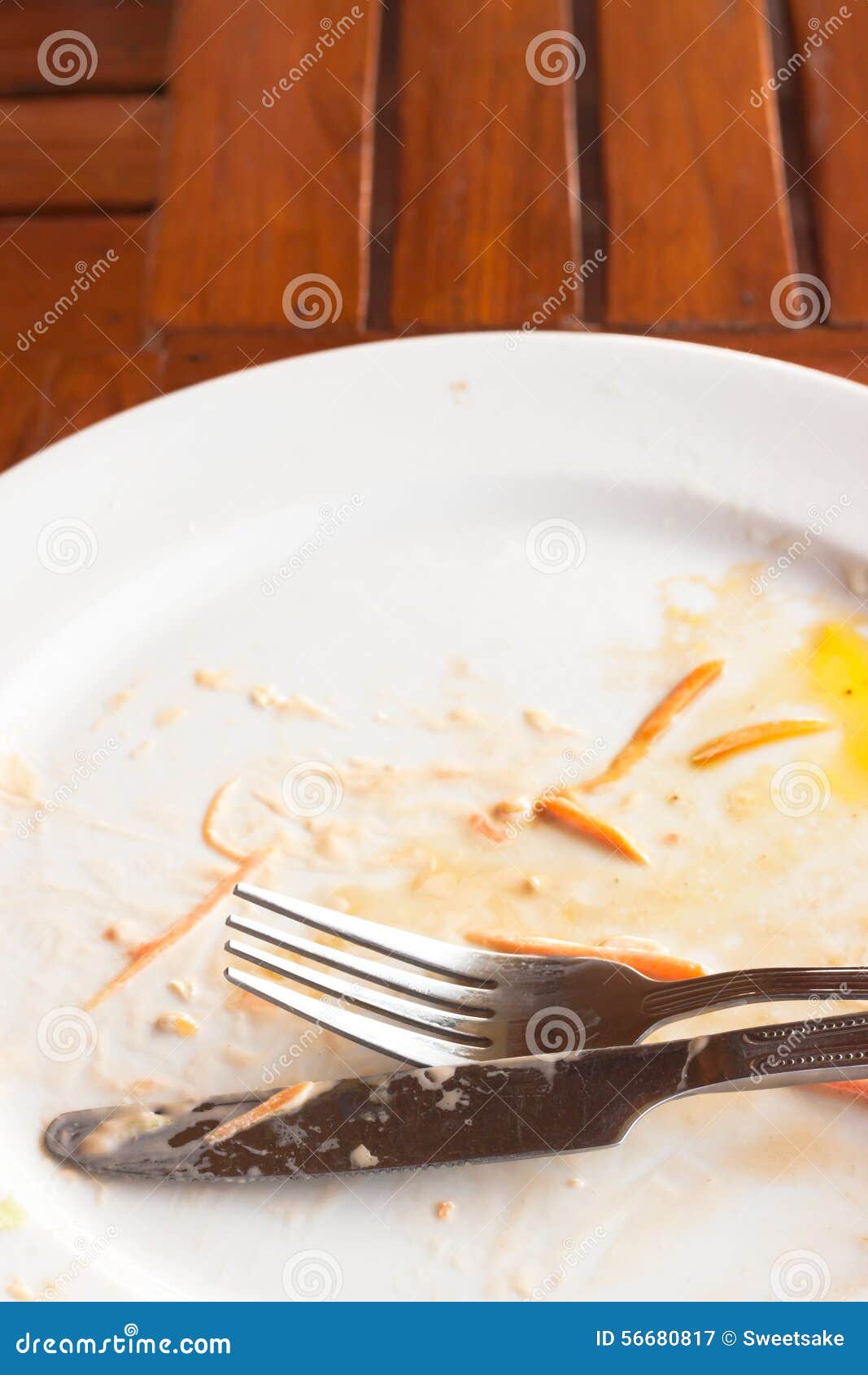 Empty dish after eated stock image. Image of gorge, carrot - 56680817