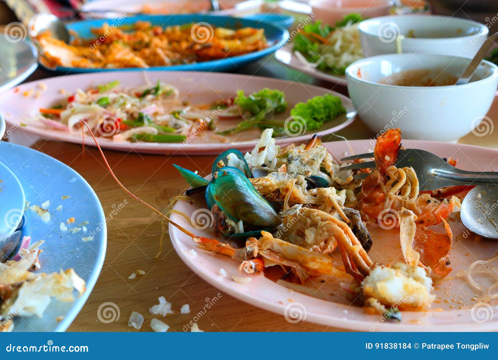 Empty dish after food meal stock photo. Image of white - 91838184