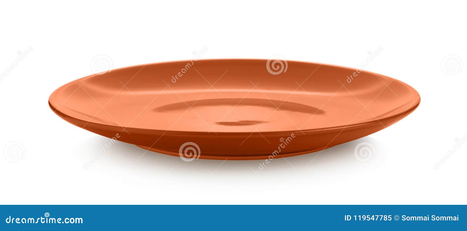 Empty Dish Isolated on White Background Stock Image - Image of clean ...
