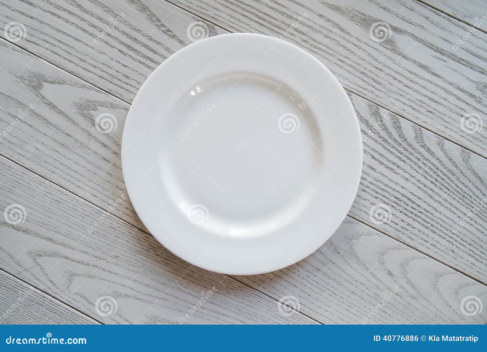Empty Dish on the Wood Table Stock Photo - Image of dinnerware ...