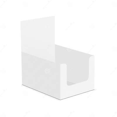 Empty display box mockup stock vector. Illustration of counter - 111462580