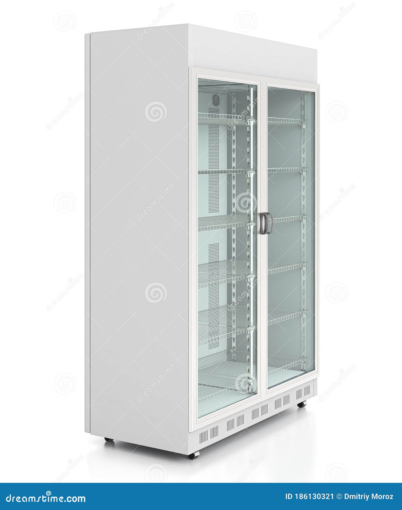 Empty display refrigerator stock illustration. Illustration of design ...