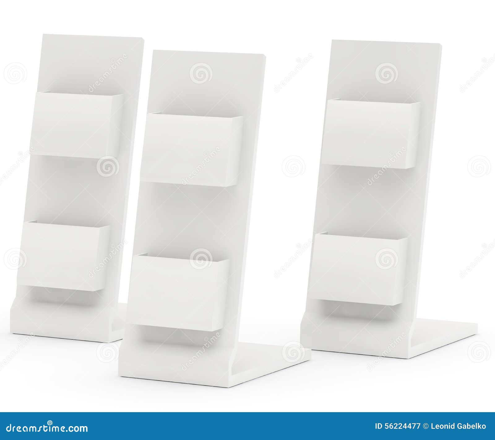 Empty displays stock illustration. Illustration of product - 56224477