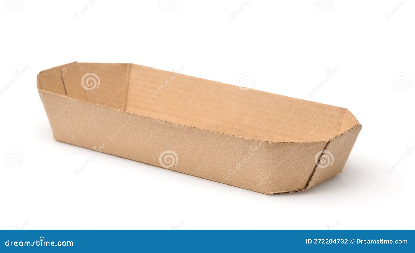 Empty Disposable Paper Fast Food Tray Stock Photo - Image of object ...