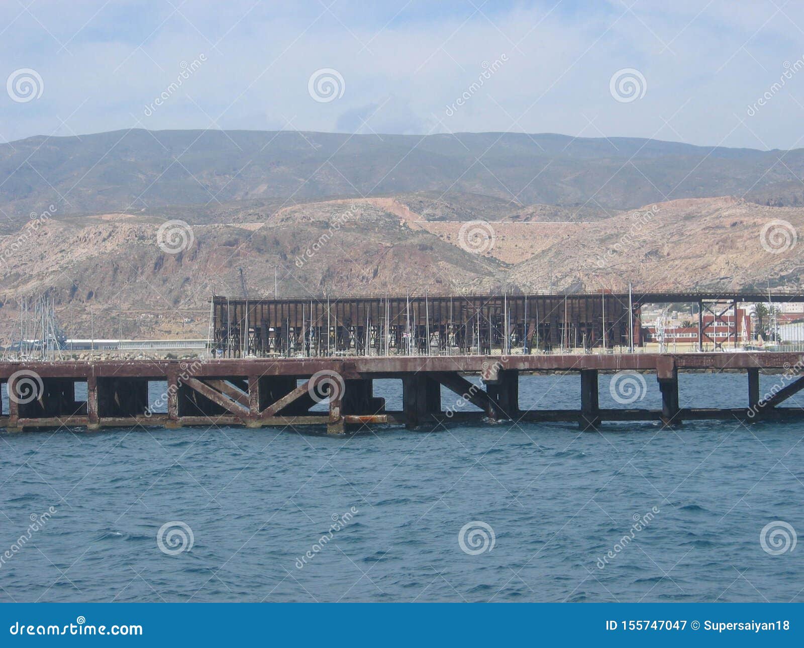 Empty Dock on Mediterranean Sea Stock Image - Image of autumn ...