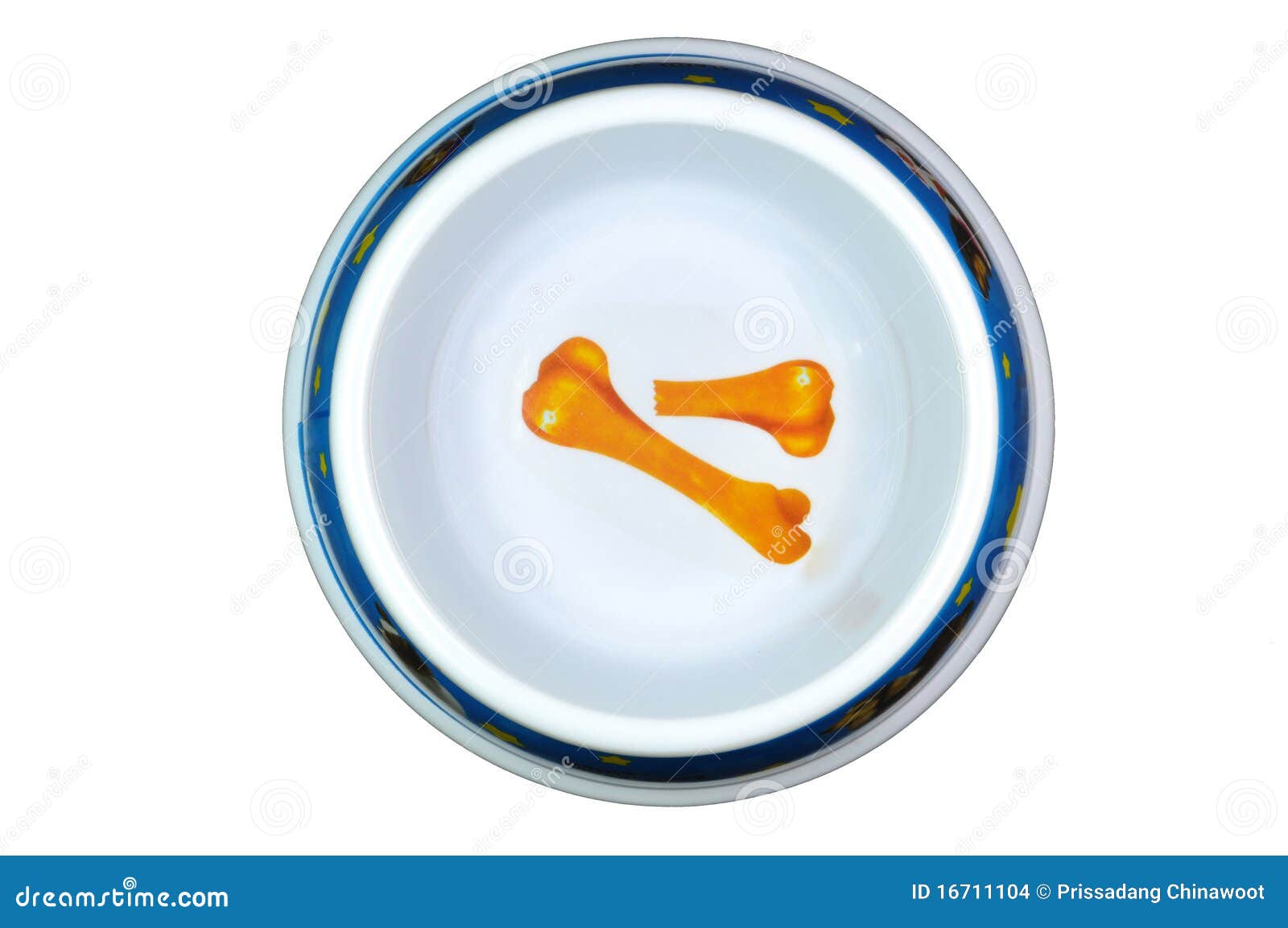 Empty dog bowl. stock photo. Image of container, ware - 16711104