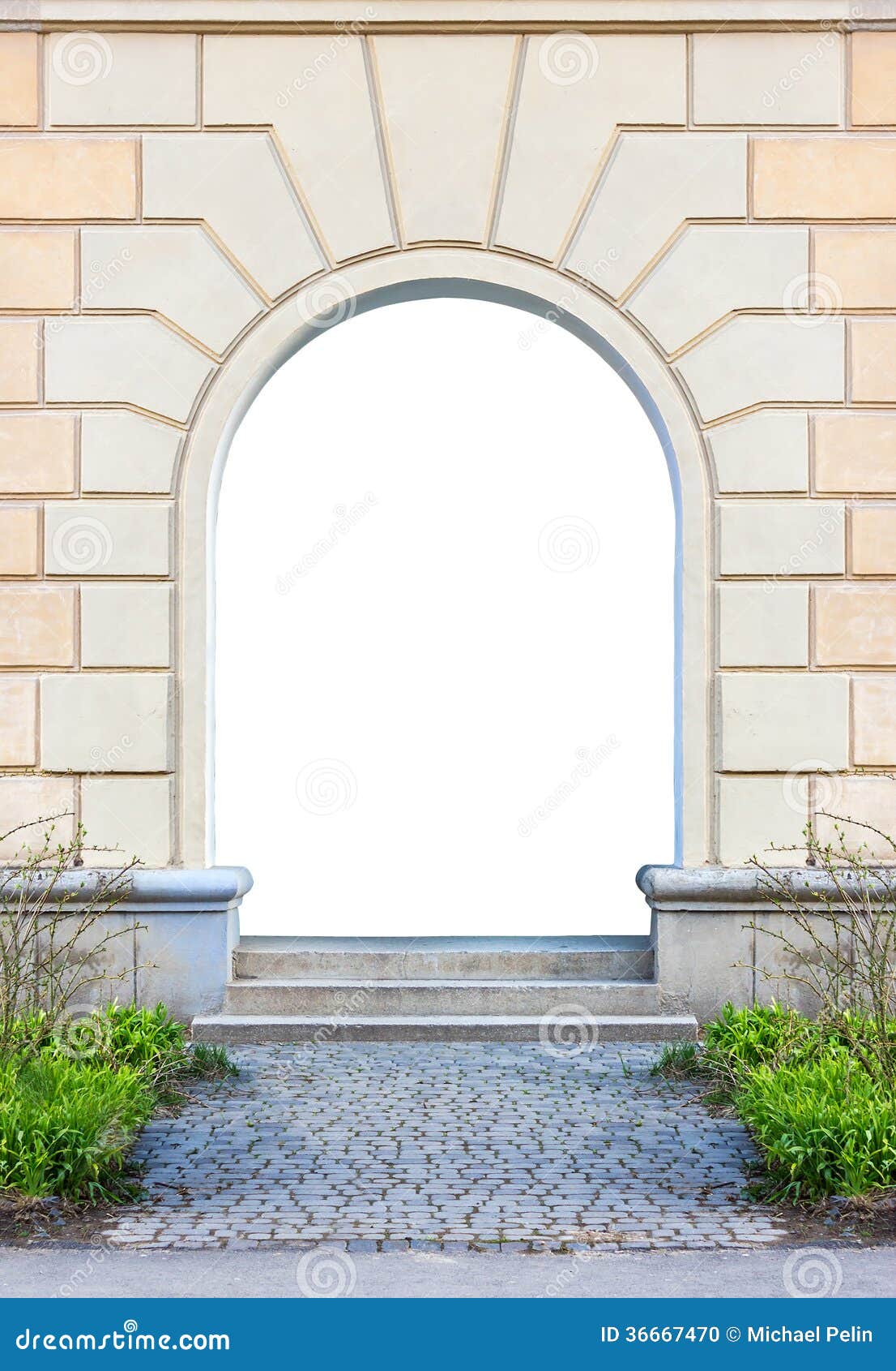 Empty Door Frame with Steps Stock Photo - Image of architecture ...