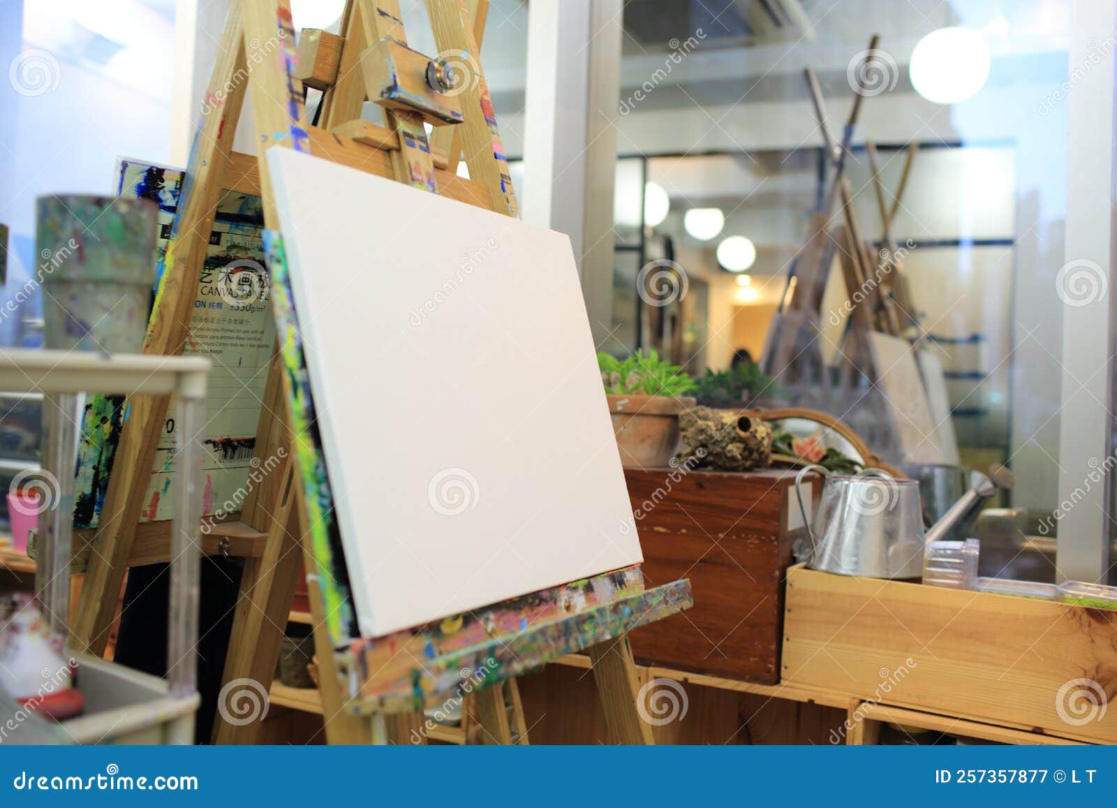 Empty Drawing Board in the Art Jam Room Stock Image - Image of color ...