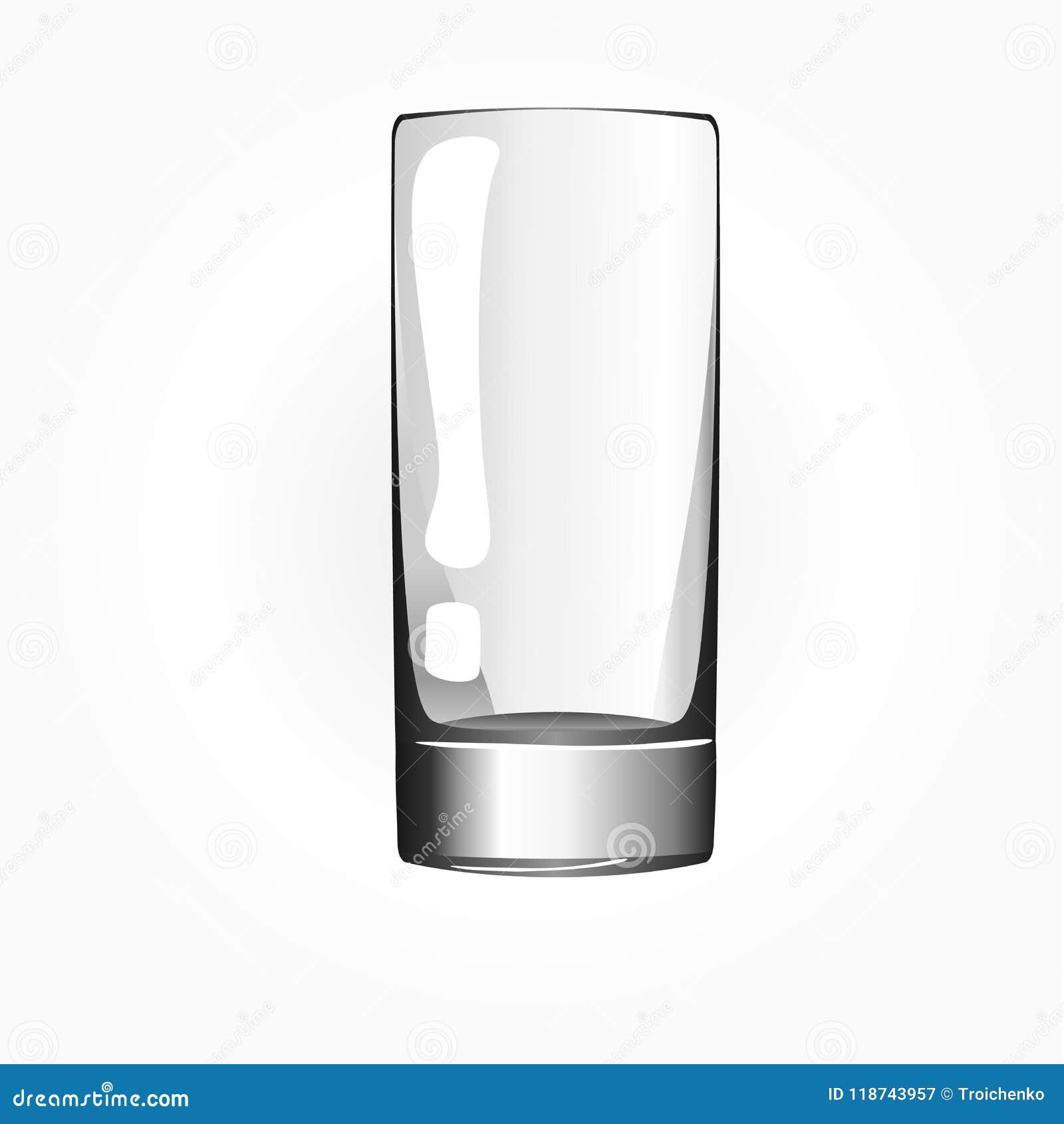 Empty Glass Cup Clip Art