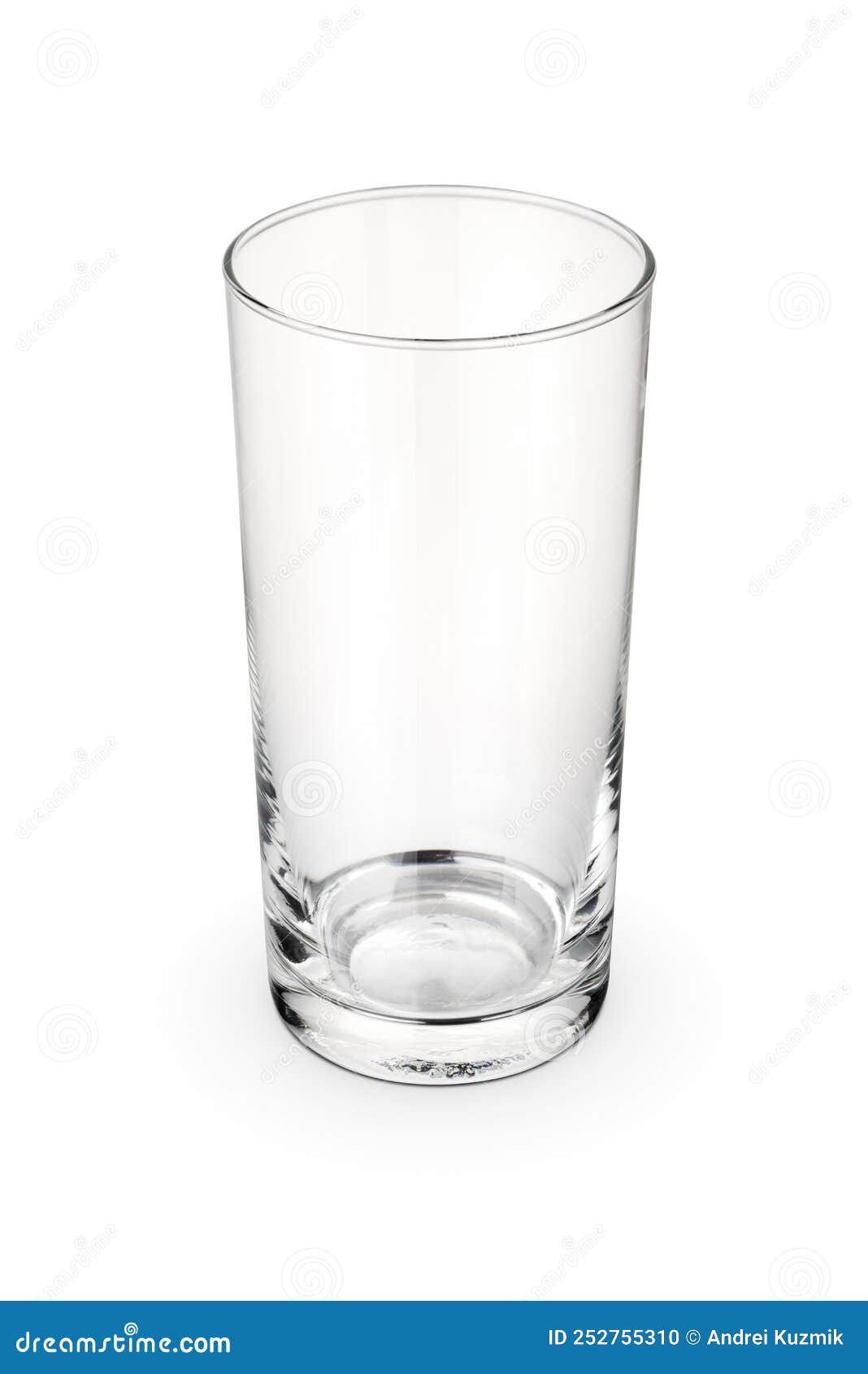 Empty Drinking Glass Isolated on White Stock Photo - Image of glassware ...