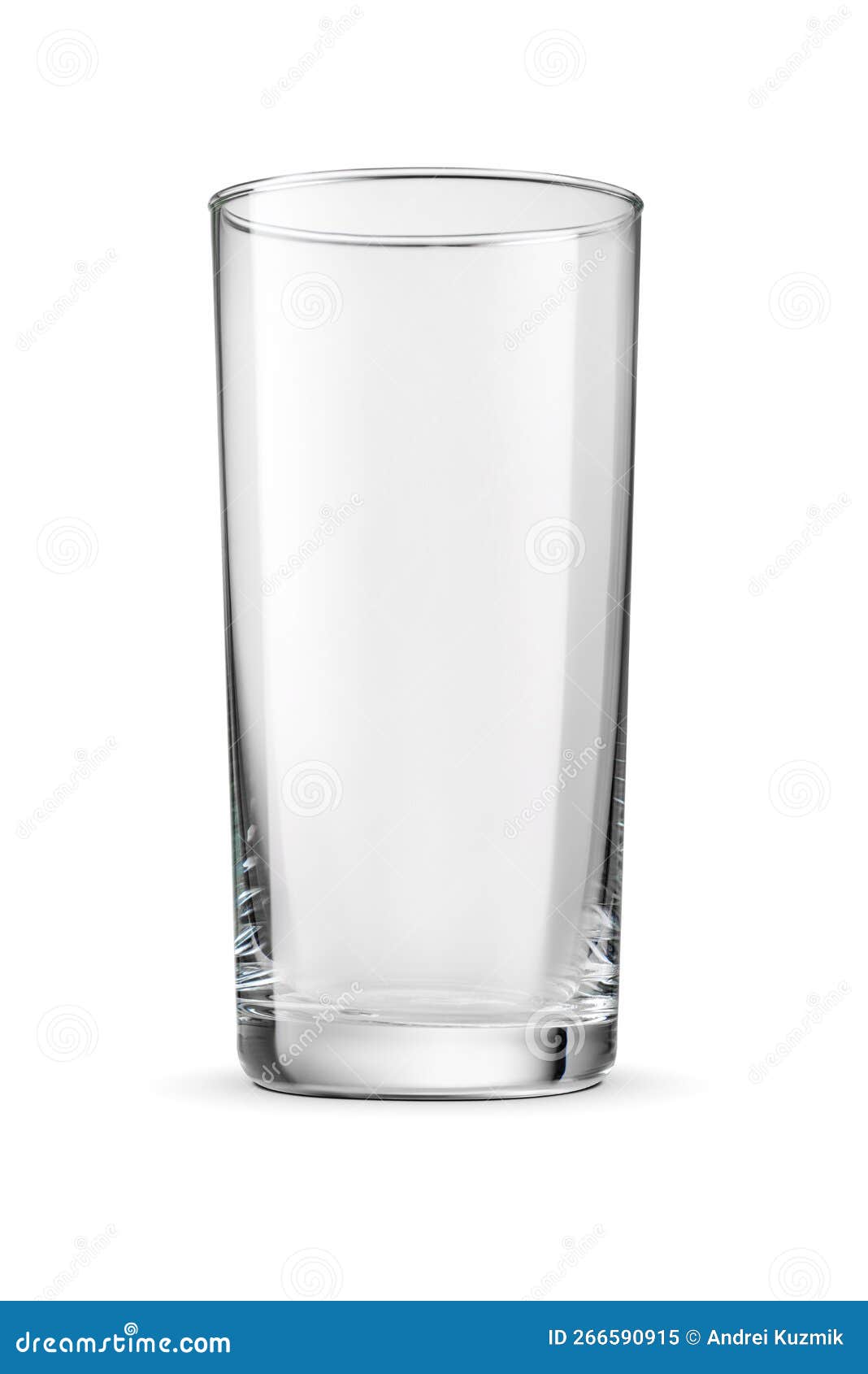 Empty Drinking Glass Isolated on White Stock Image - Image of clean ...