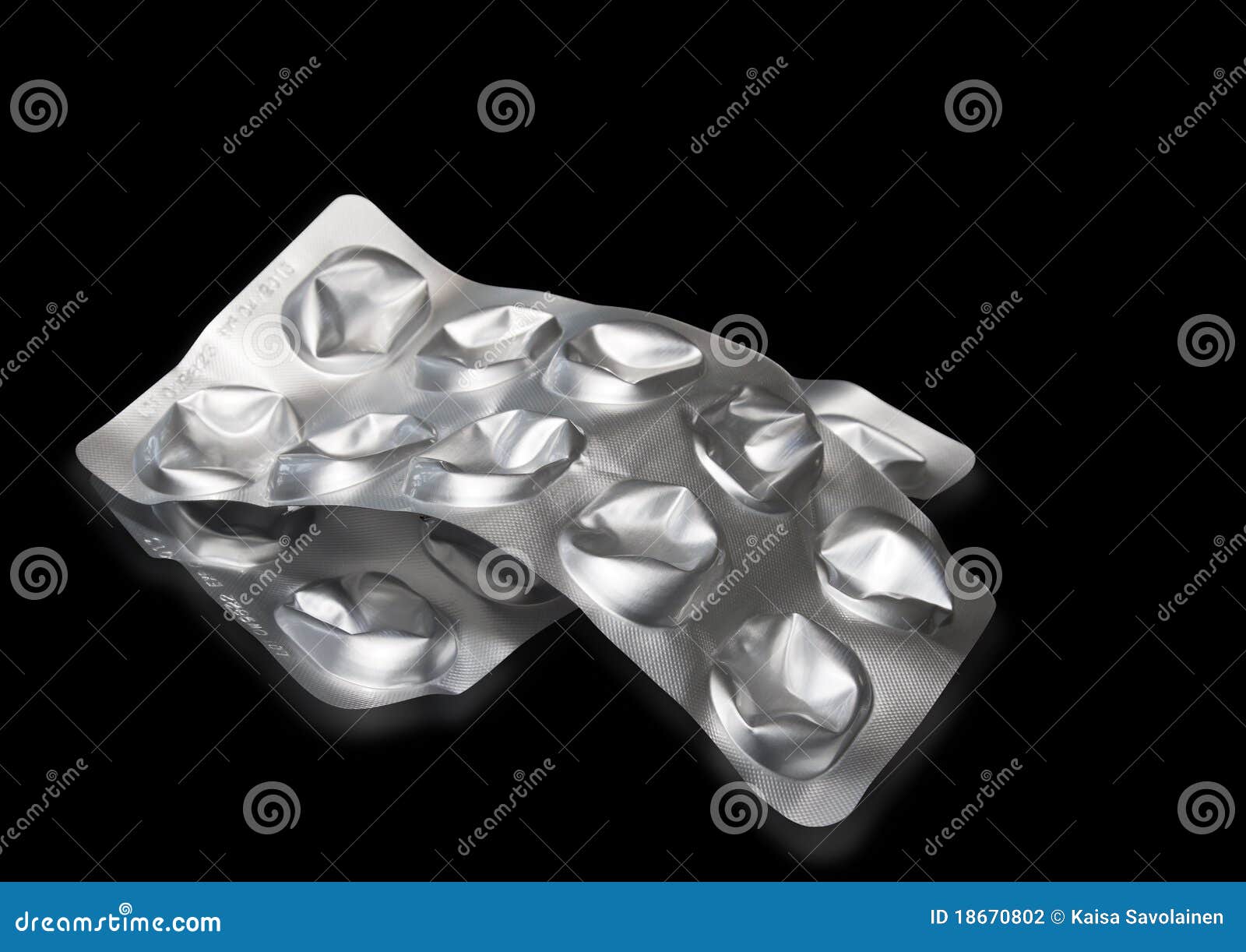Empty drug packs stock photo. Image of foil, cure, metallic - 18670802