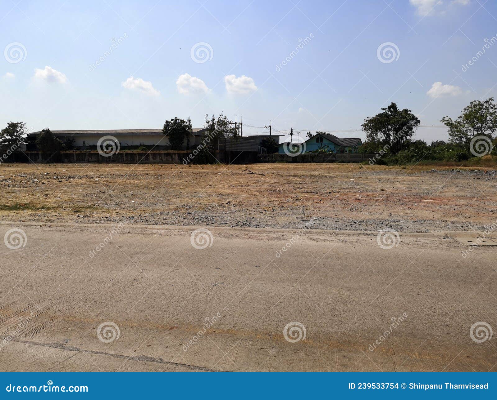 Empty Dry Crack Soil, Land for Sales Landscape Concept. Landscape of ...