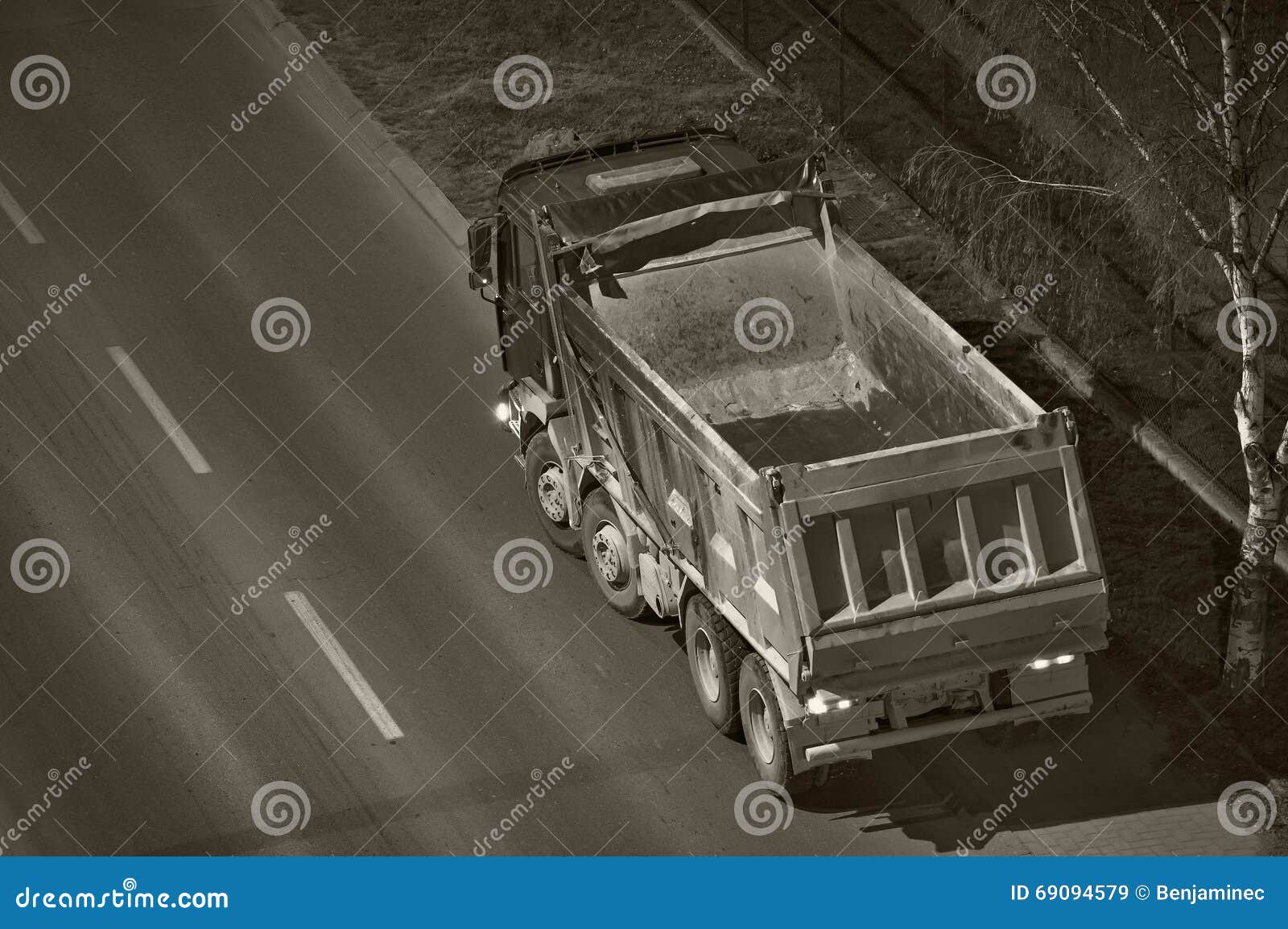 Empty dump truck stock image. Image of white, dirty, cargo - 69094579
