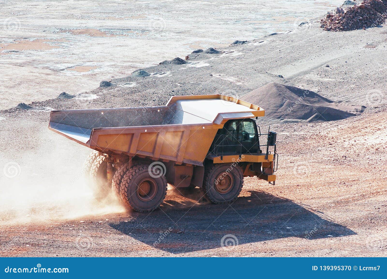 Dumper Truck in a Stone Quarry Stock Photo - Image of opencast, stones ...