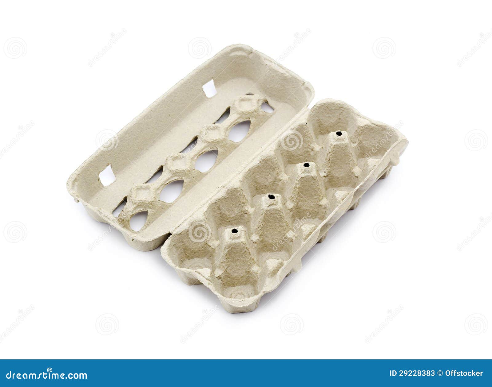 Empty egg carton stock image. Image of cooked, front - 29228383