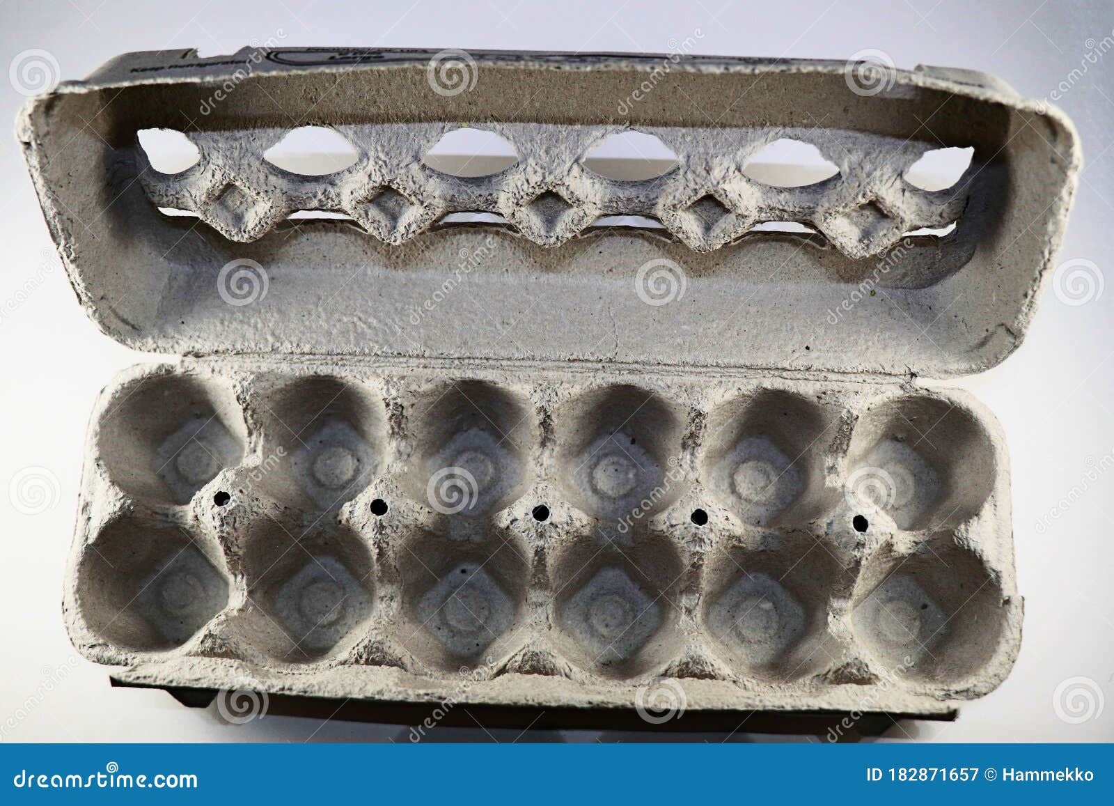 Empty Egg Tray Isolated on White Editorial Photography - Image of ...