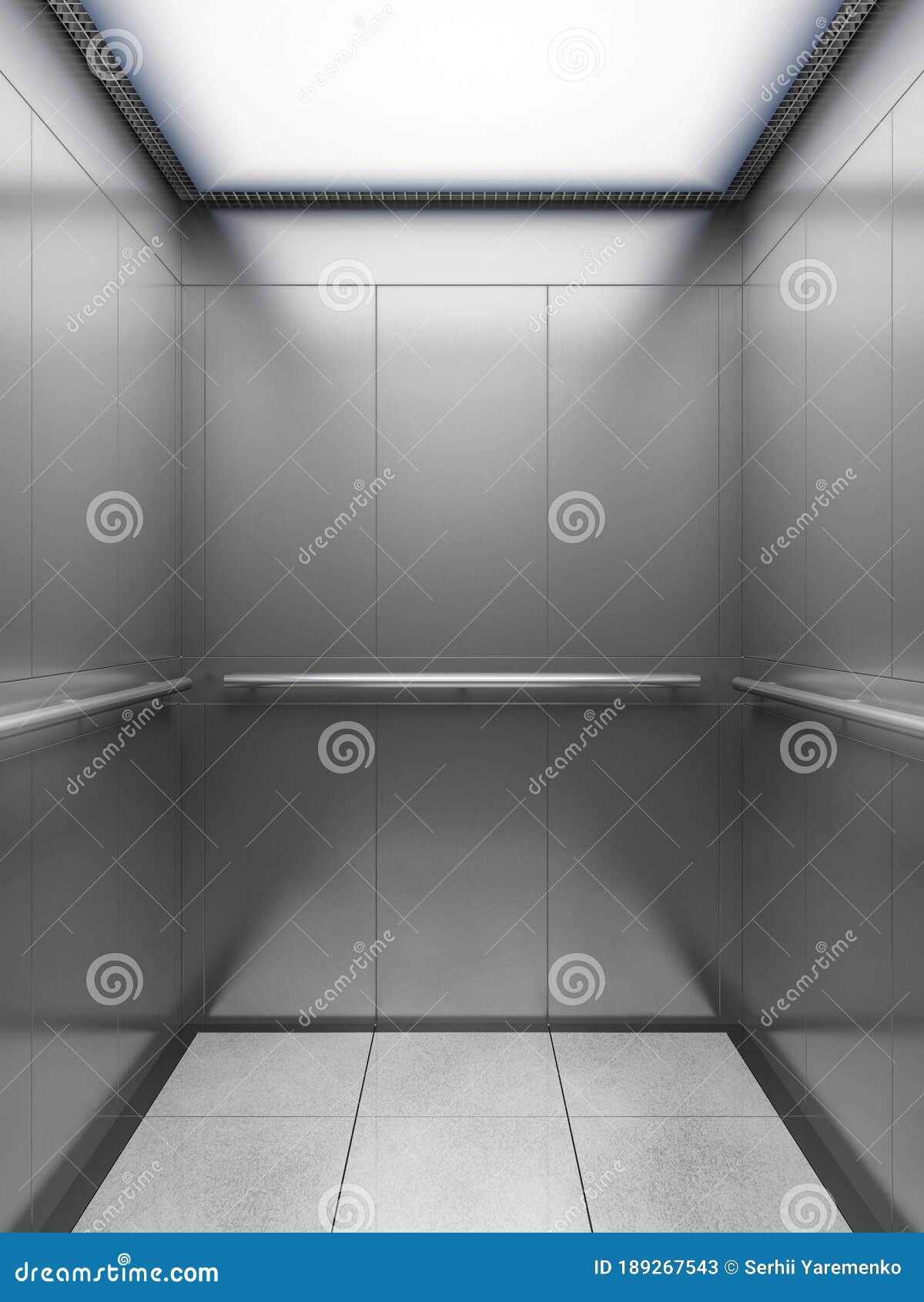 Empty Sky Elevator Concept With Elevator Royalty-Free Cartoon ...