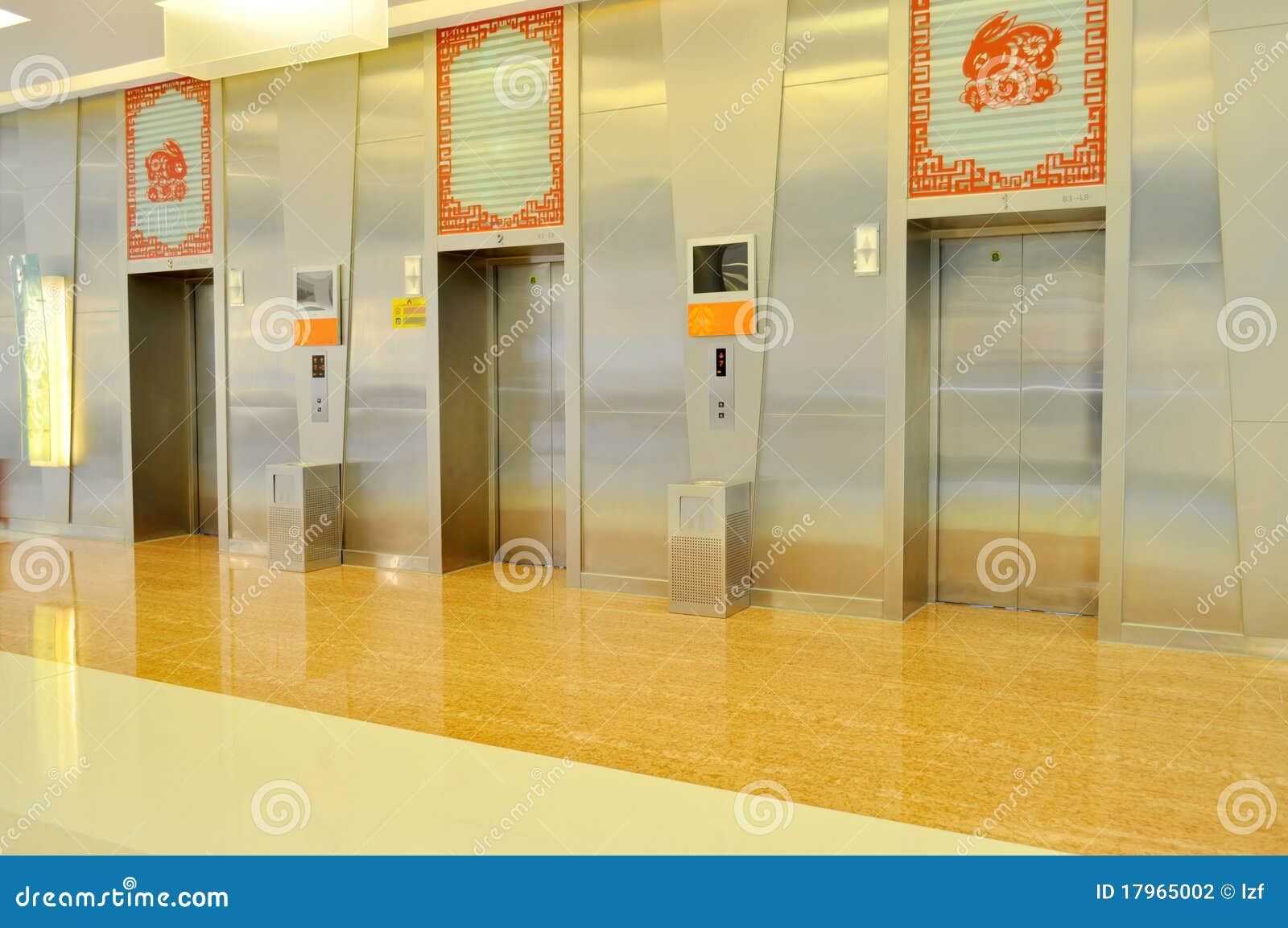 Empty elevator hall stock photo. Image of interior, lift - 17965002