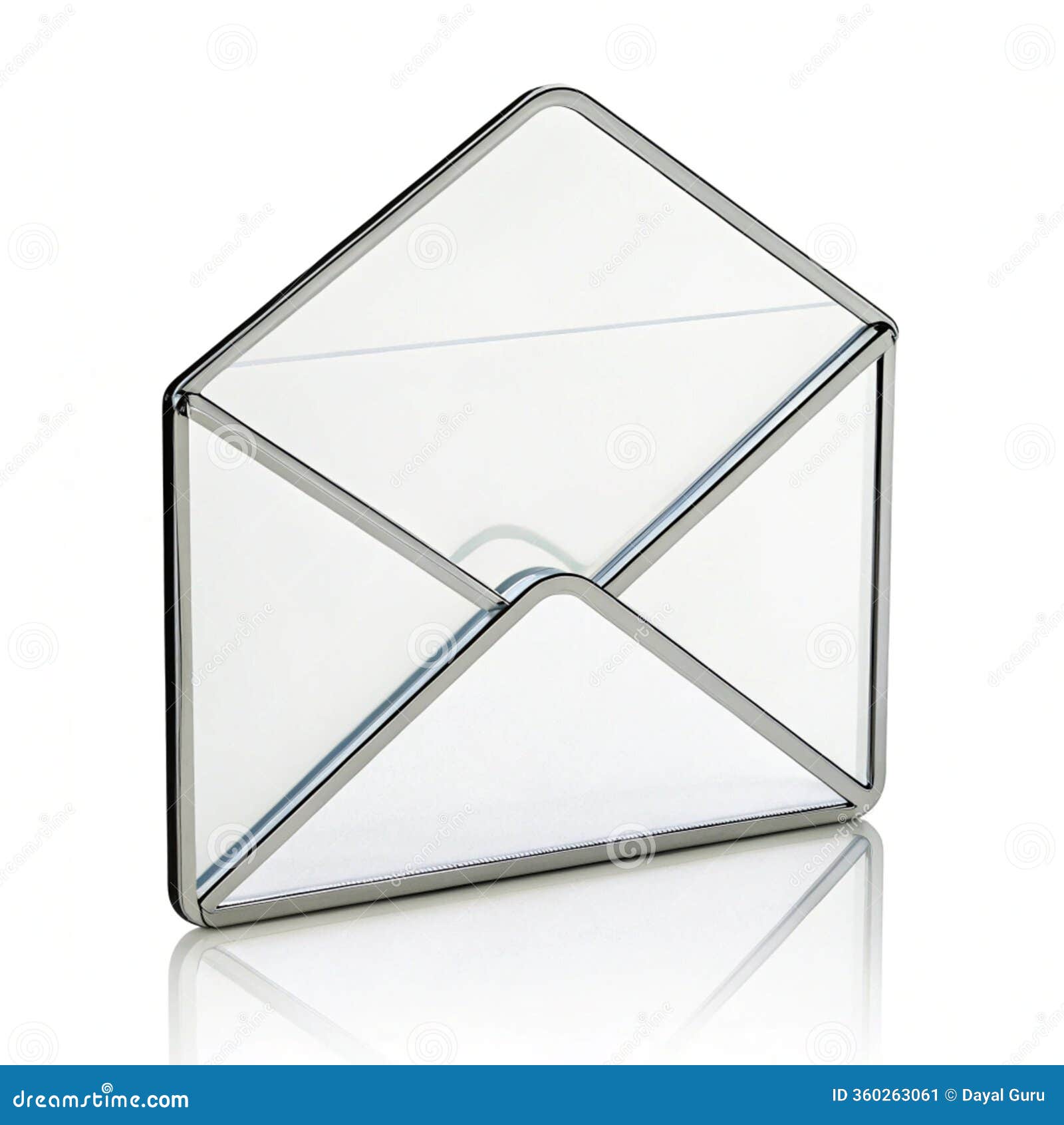 Empty Email Isolated on Transparent Background Stock Illustration ...