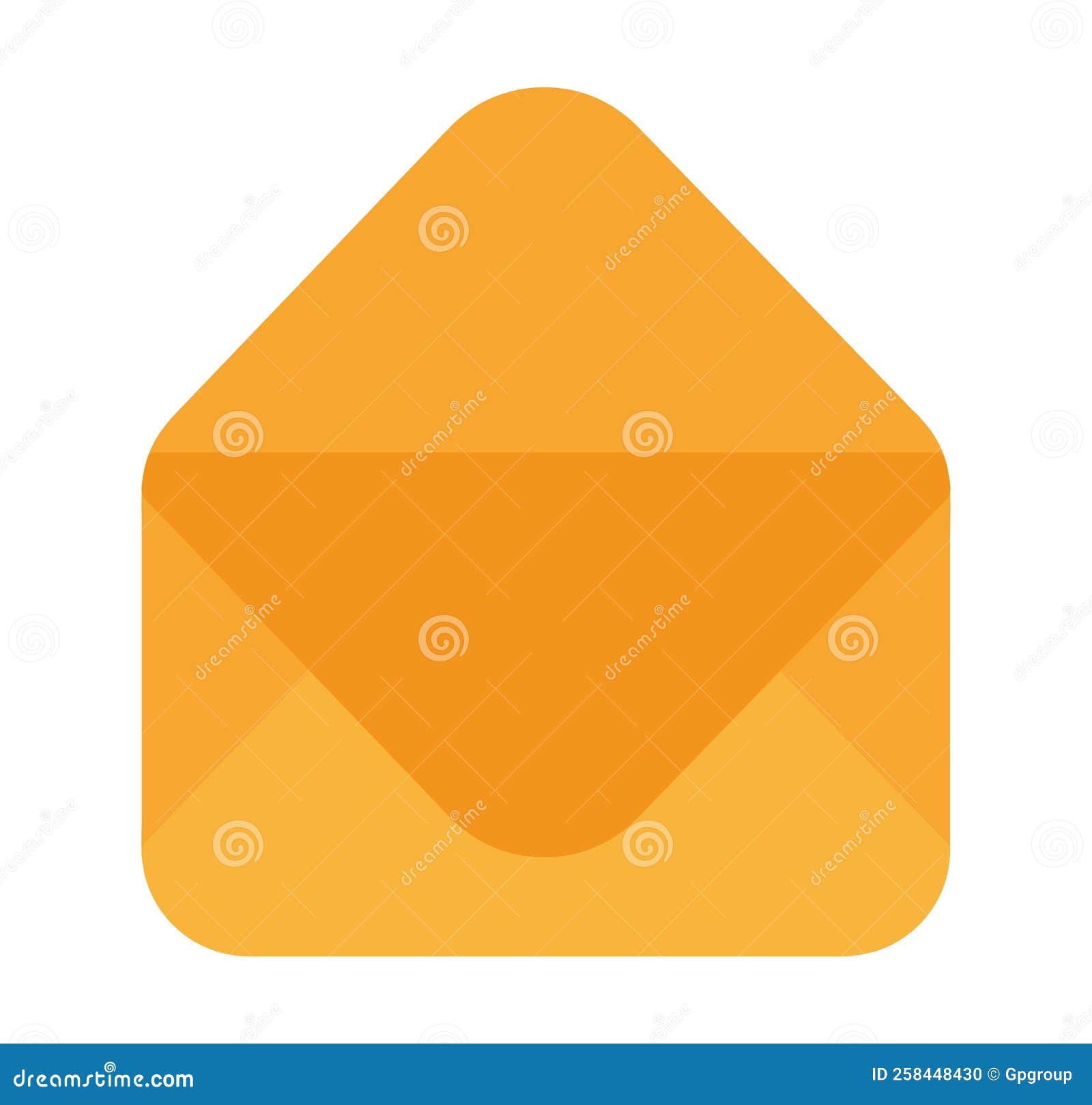 Empty envelope design stock vector. Illustration of icon - 258448430