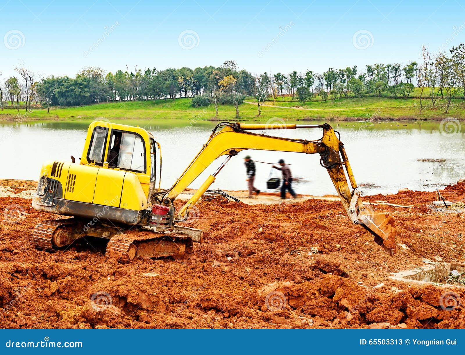 Empty excavator stock image. Image of operator, engineering - 65503313