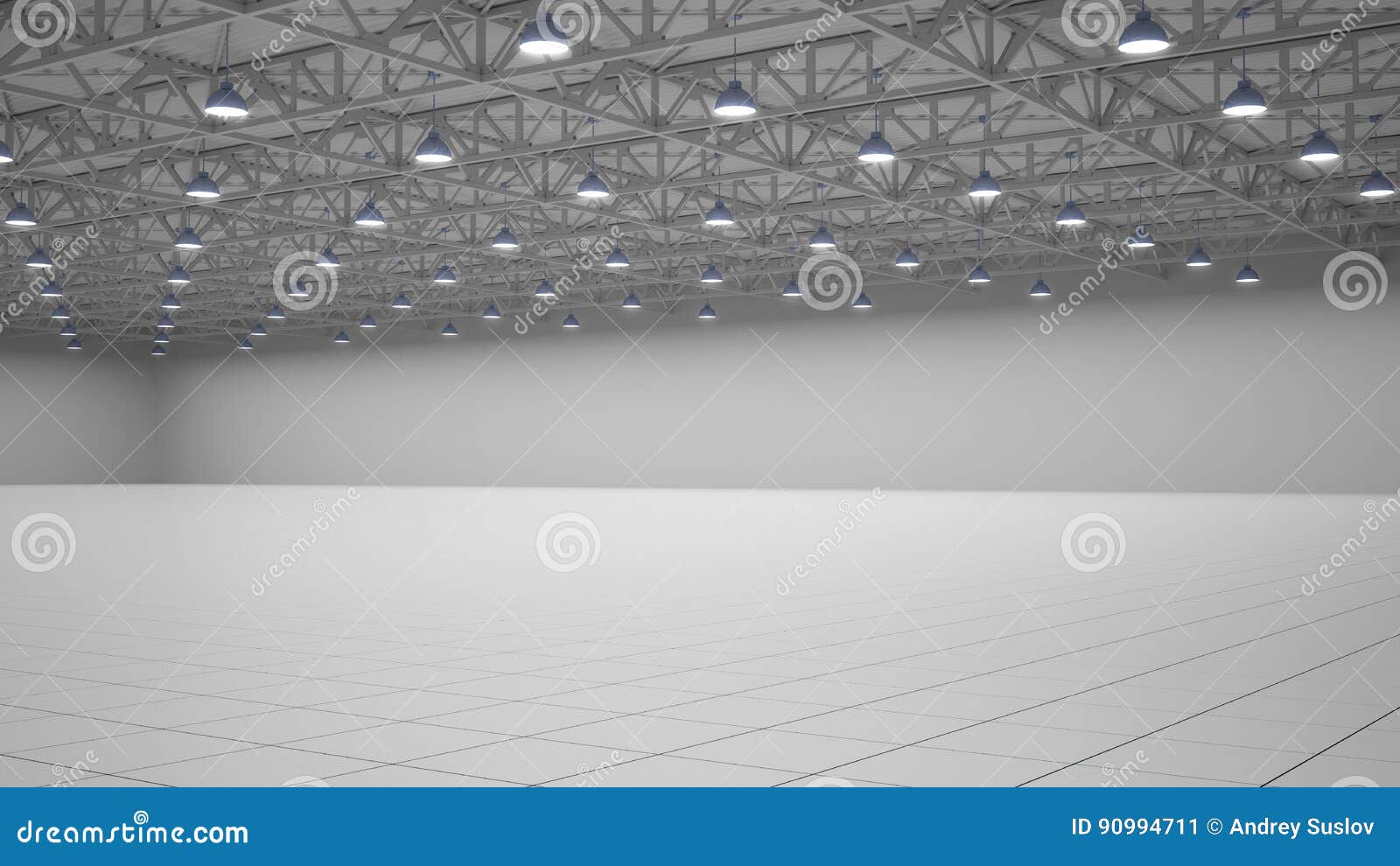 Empty Exhibition Hall. Museum Interior With Art Showpiece. Sculptures ...