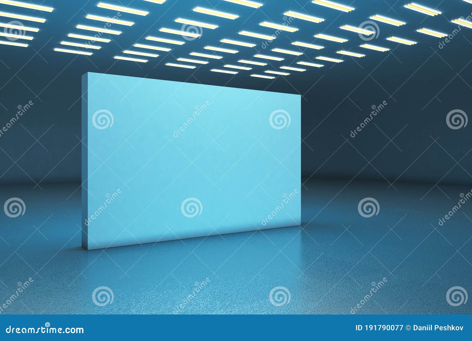 Empty exhibition stand stock illustration. Illustration of indoor ...