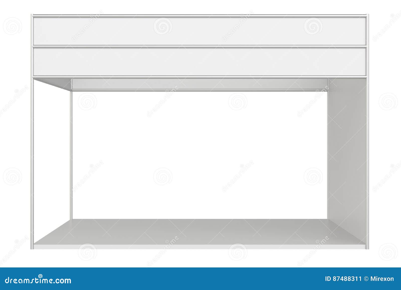 Empty exhibition stand. stock illustration. Illustration of show - 87488311