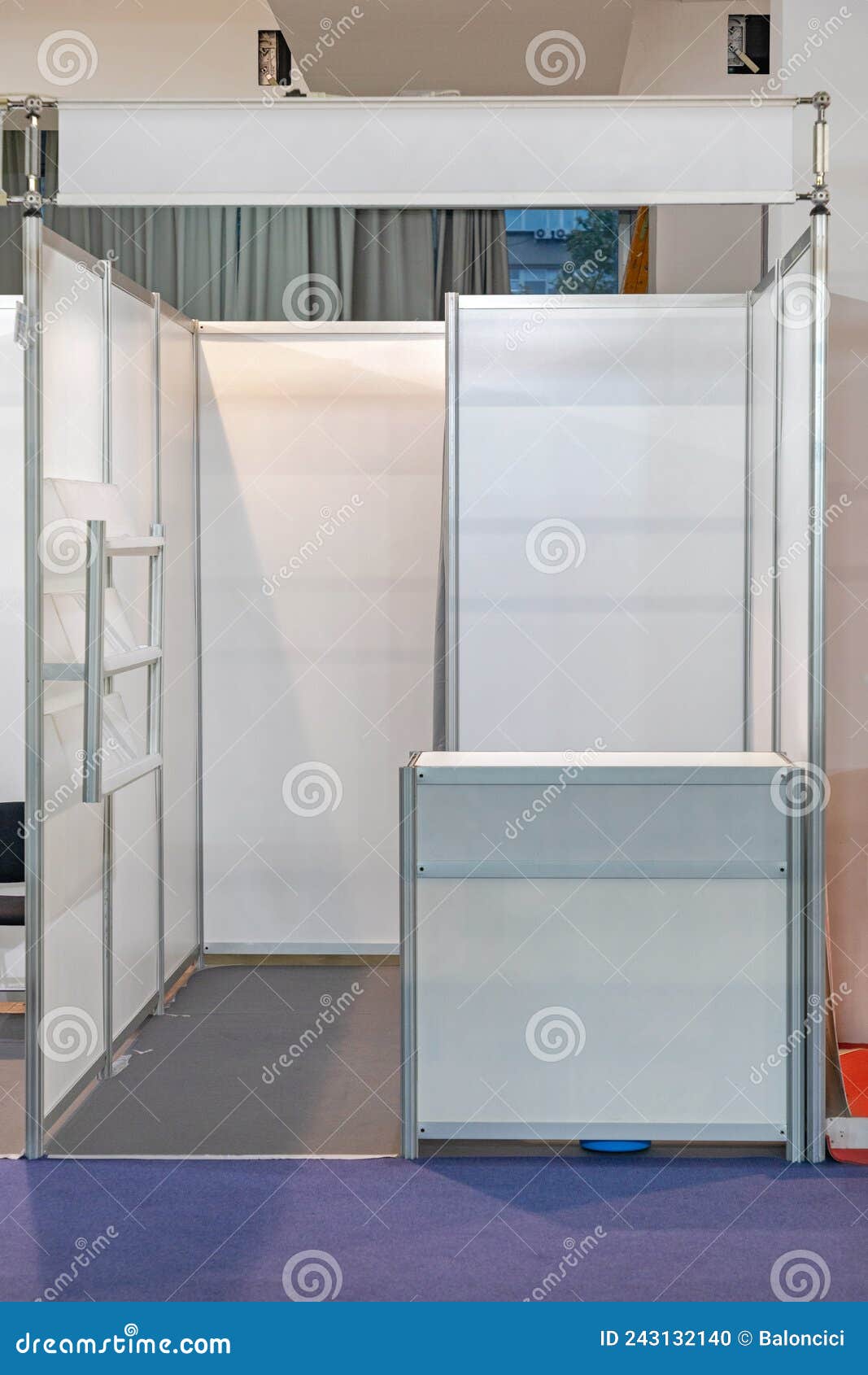 Empty Exhibition Stand stock photo. Image of hall, expo - 243132140