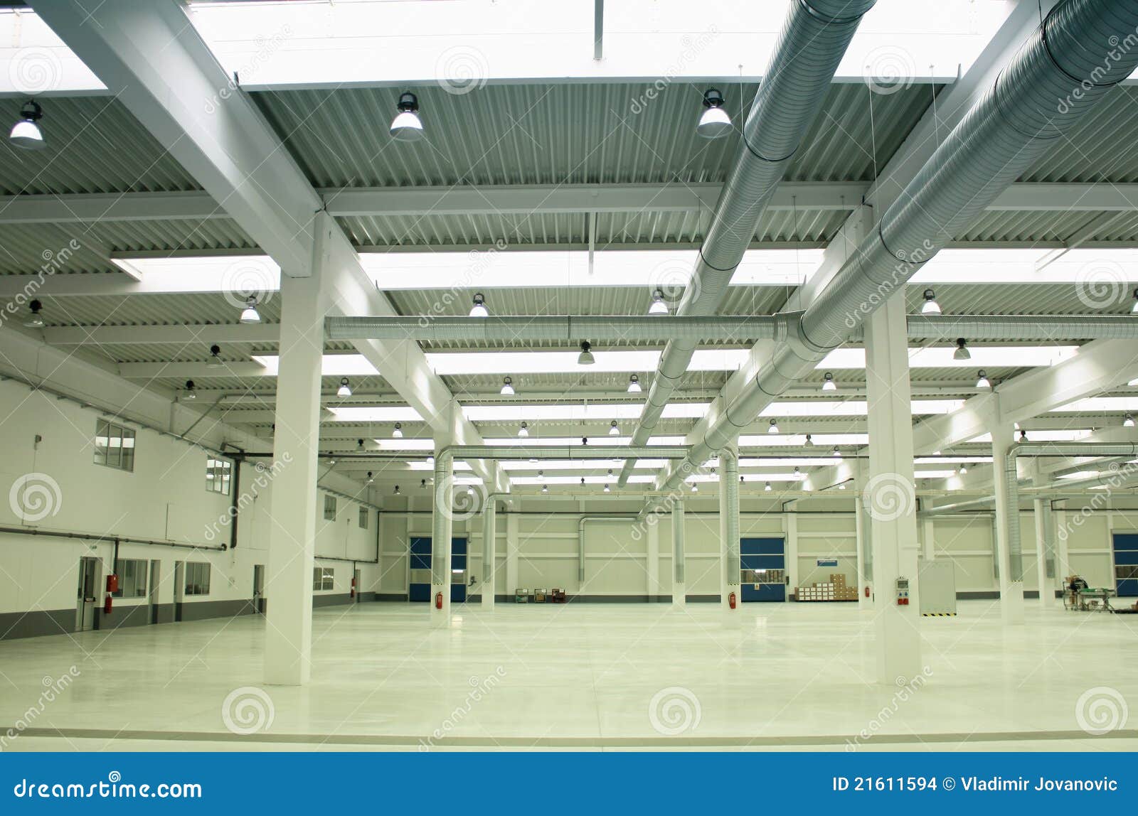 Empty factory stock photo. Image of large, industrial - 21611594