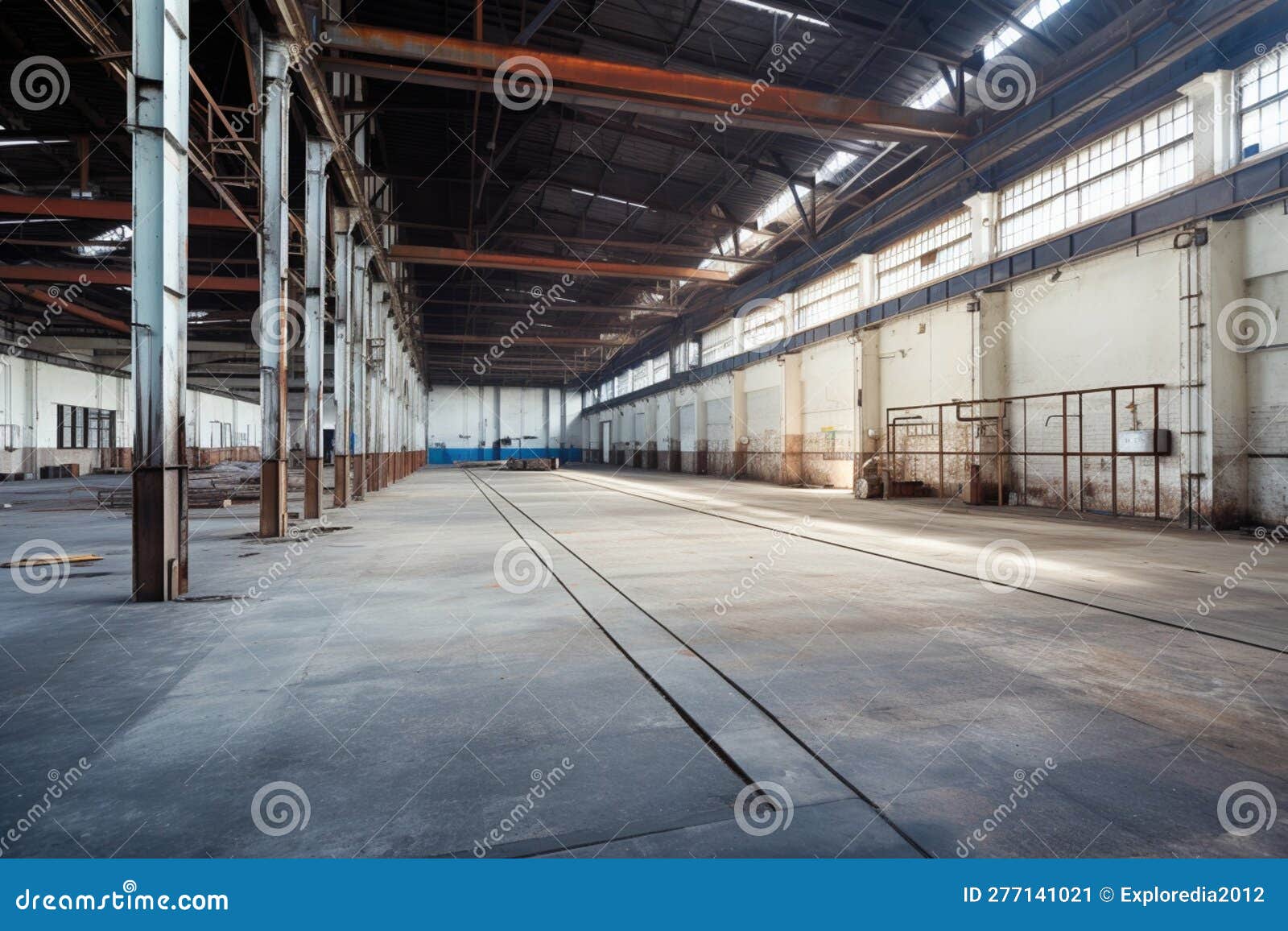 Empty Factory Floor stock illustration. Illustration of vacant - 277141021