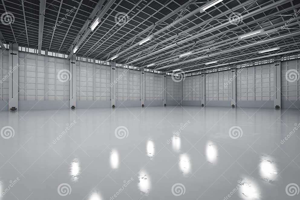 Empty factory interior stock image. Image of indoor, business - 85669699