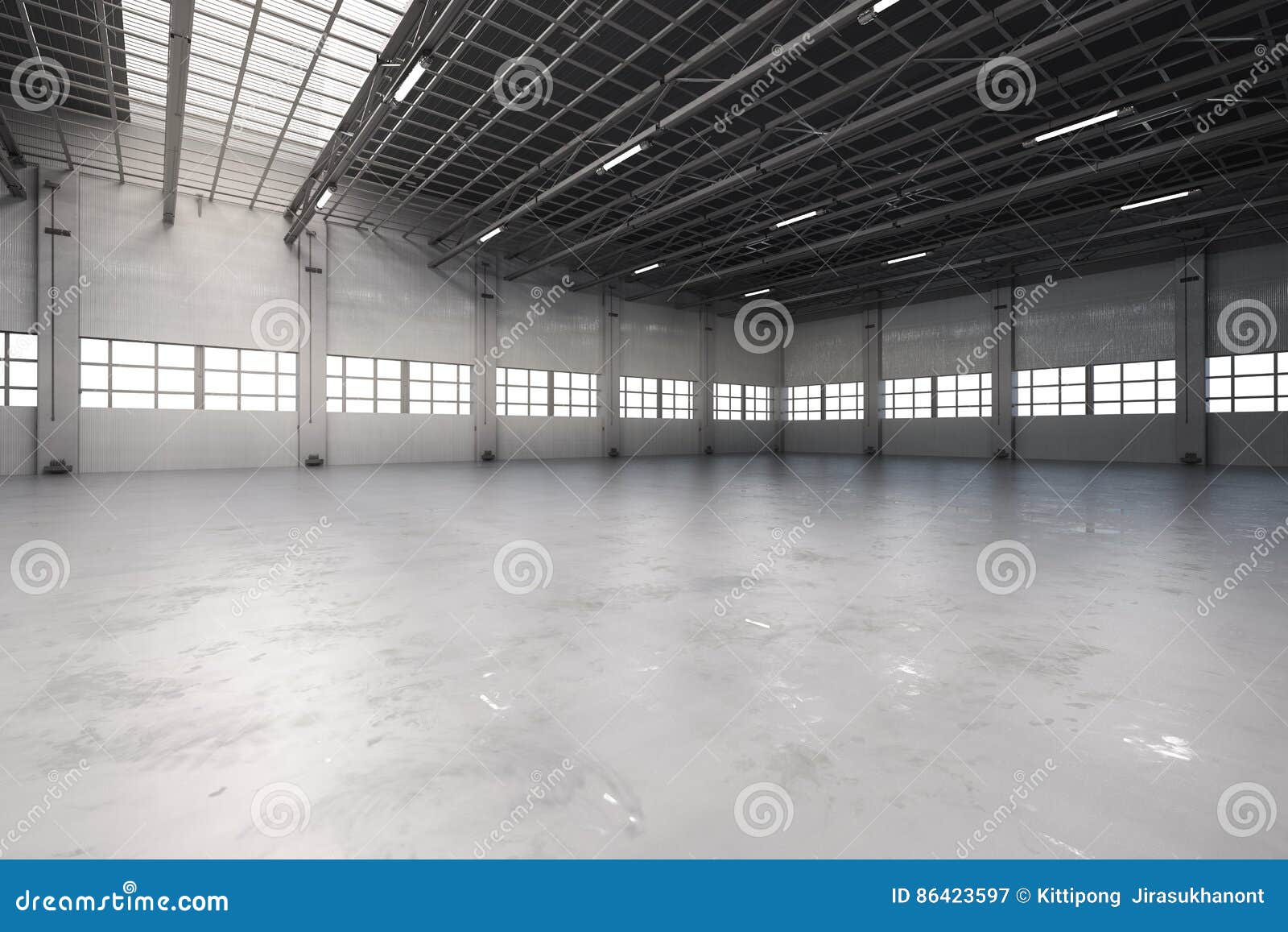 Factory Interior. Manufacturing Conveyor Indoors, Industrial Line With ...
