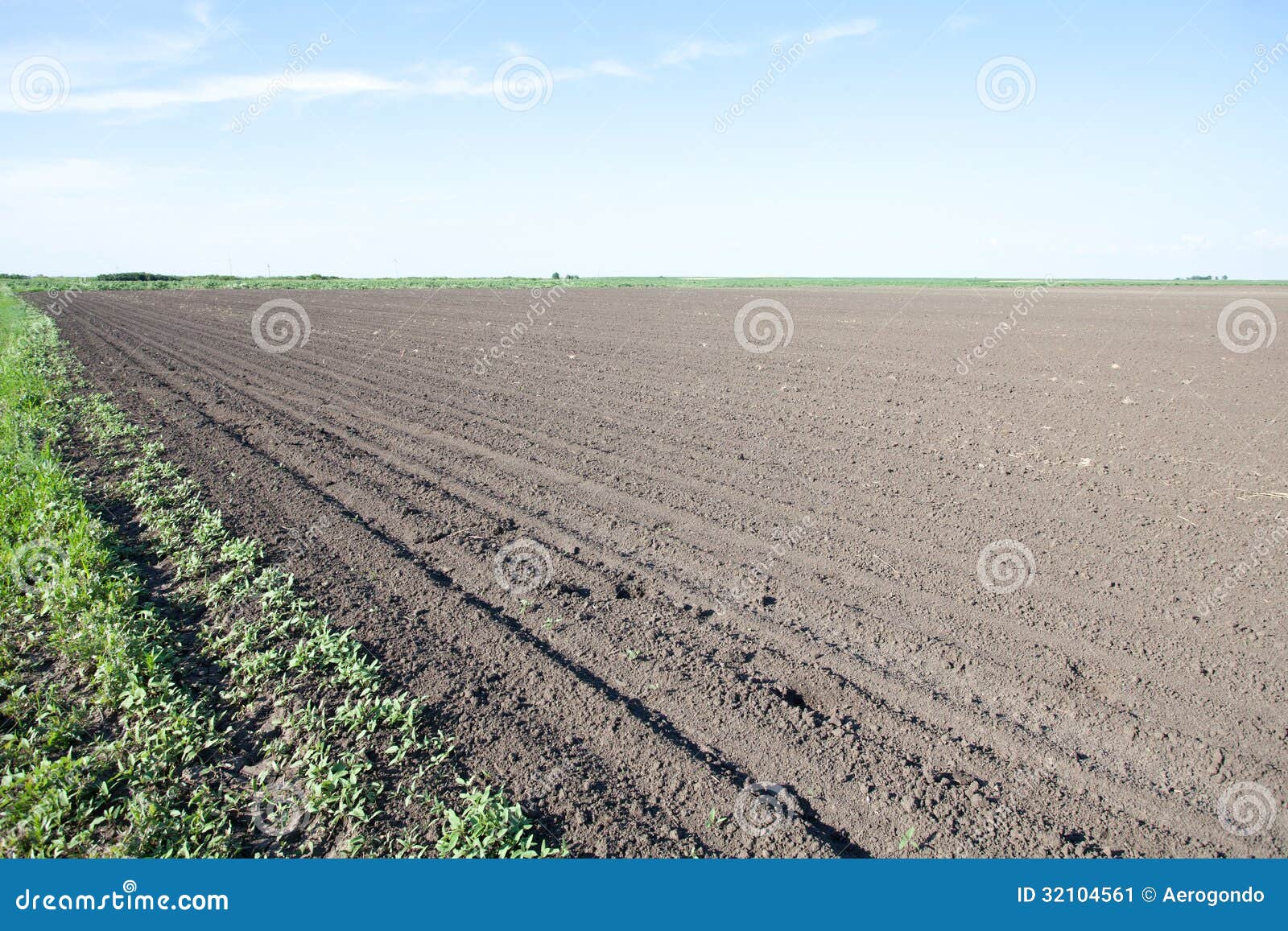 Empty farm field stock image. Image of semination, corp - 32104561