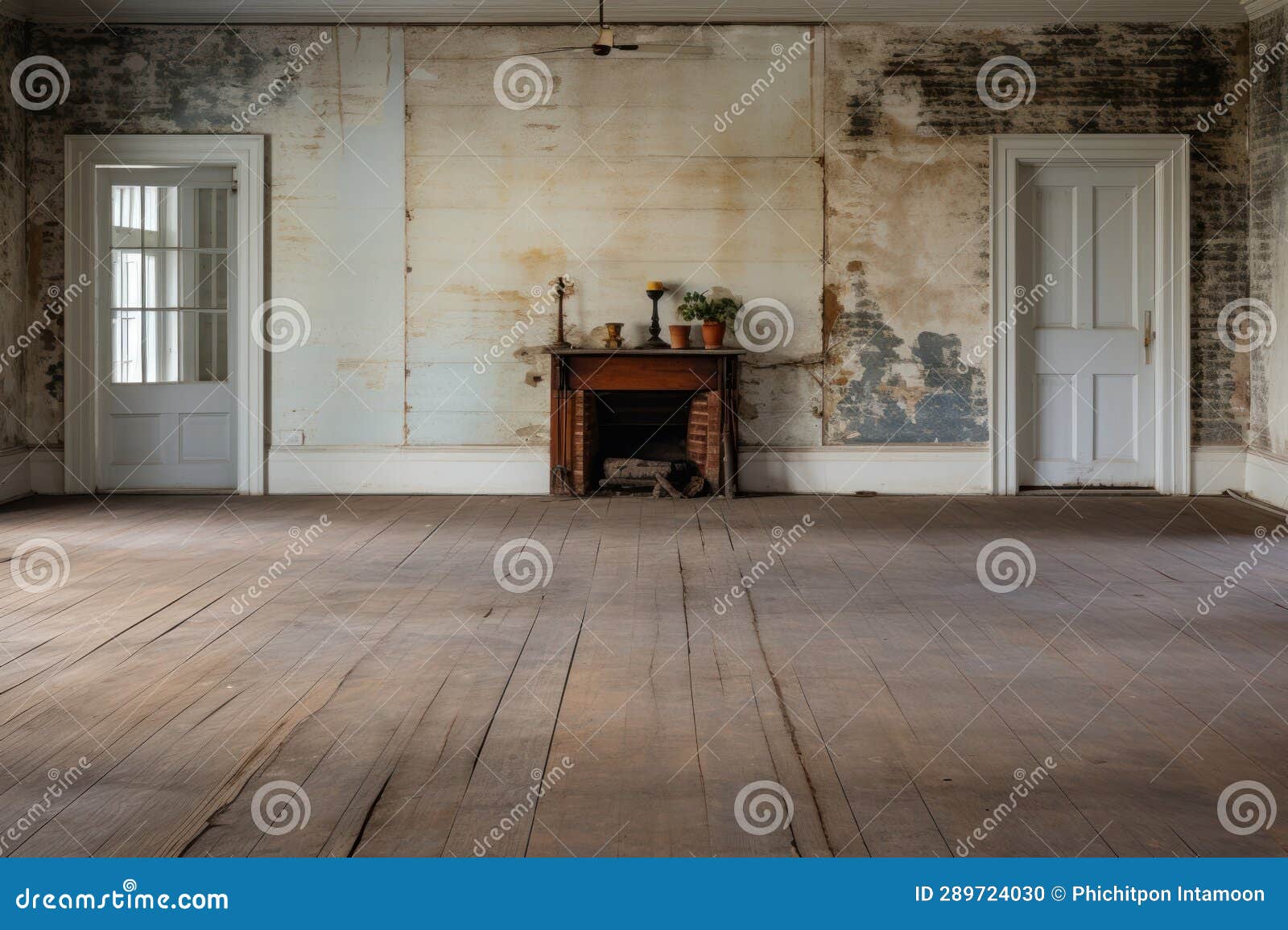 Empty Farm Room for Mockup .Generative AI Stock Photo - Image of ...