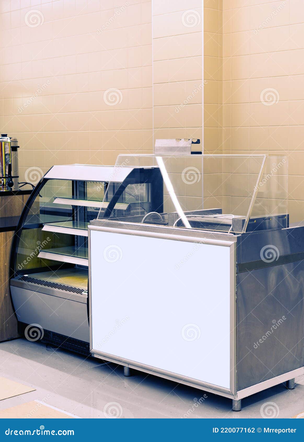 Fast Food Point with Banner Stock Photo - Image of work, commerce ...