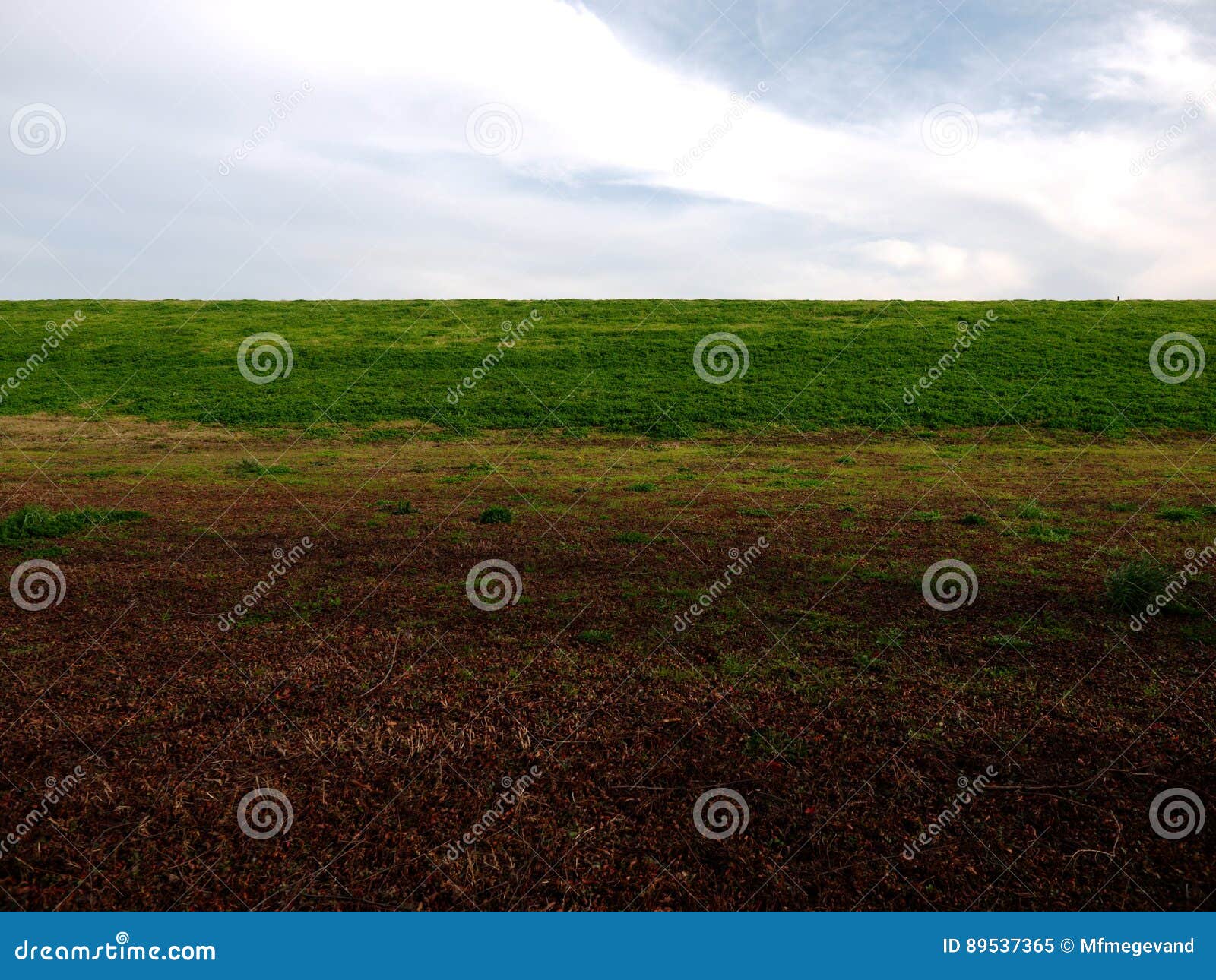 Empty field and sky stock image. Image of meadow, brown - 89537365