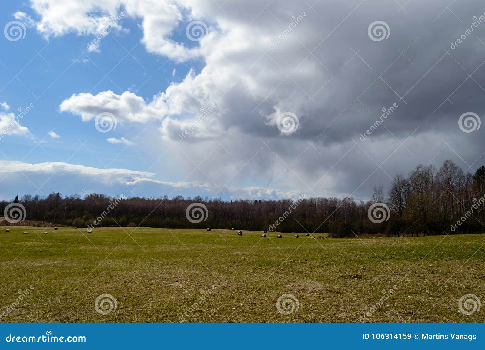 Empty Fields in Autumn in Countryside Stock Image - Image of changing ...