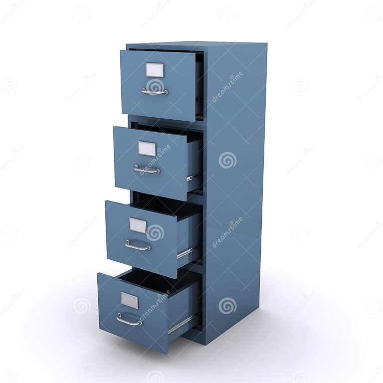 Empty file cabinet stock illustration. Illustration of office - 17030979