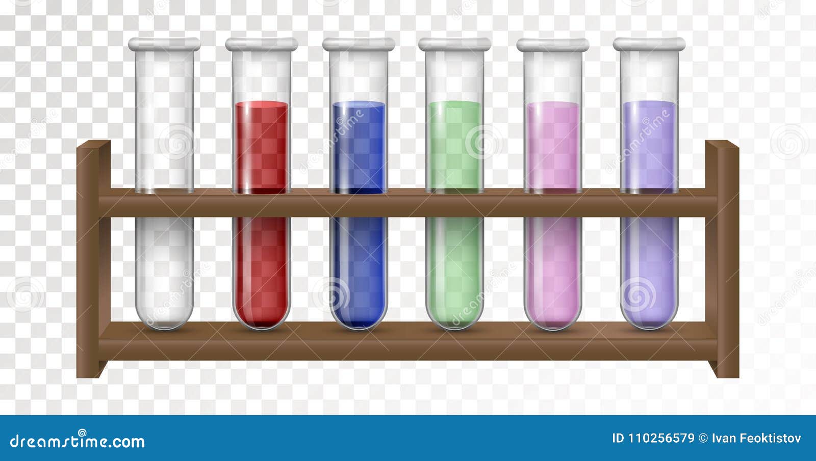 Empty and Filled Flask for Chemical Lab Stock Vector - Illustration of ...