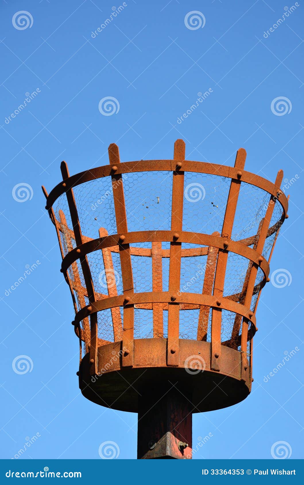 Fire Beacon In A Park Royalty-Free Stock Image | CartoonDealer.com ...