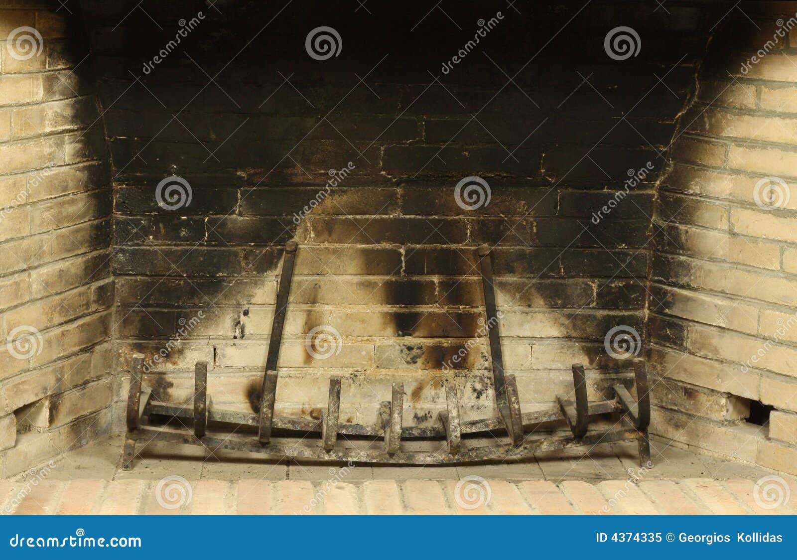 Empty Fireplace stock image. Image of closeup, empty, bricks - 4374335
