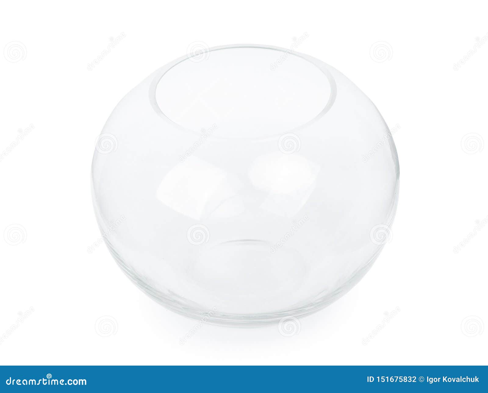 Empty fish bowl stock photo. Image of macro, shiny, circle - 151675832