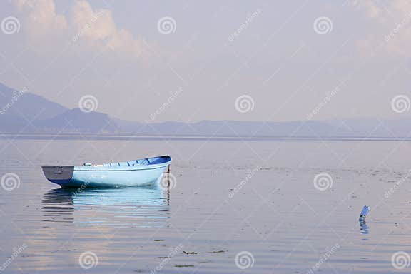 Empty fishing boat stock photo. Image of boat, lonely, landscape - 528586