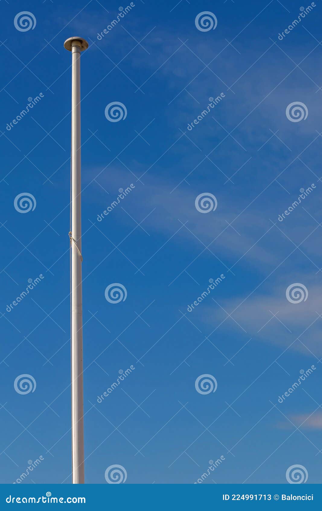 Empty Flagpole stock image. Image of europe, empty, france - 224991713