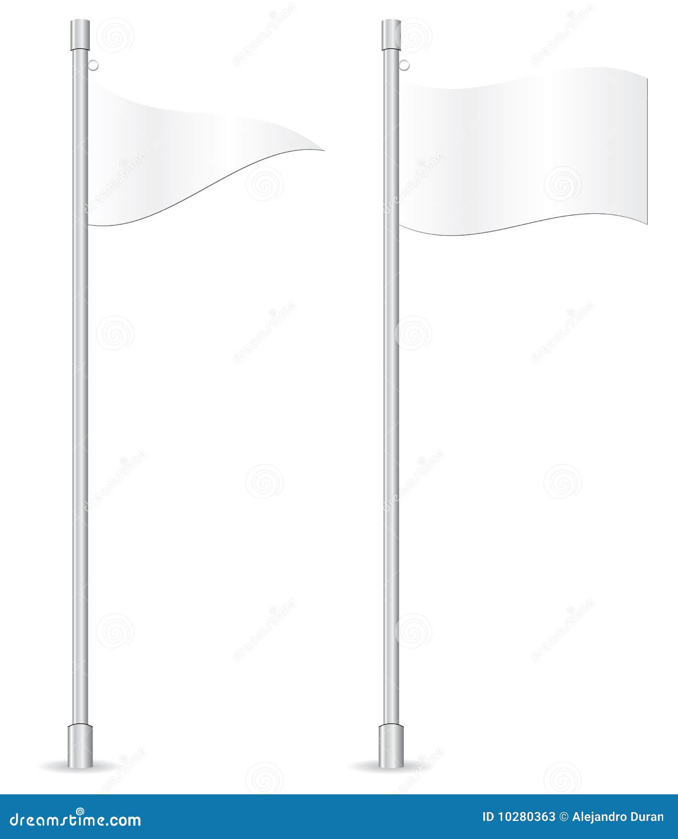 Empty flags stock vector. Illustration of poster, empty - 10280363